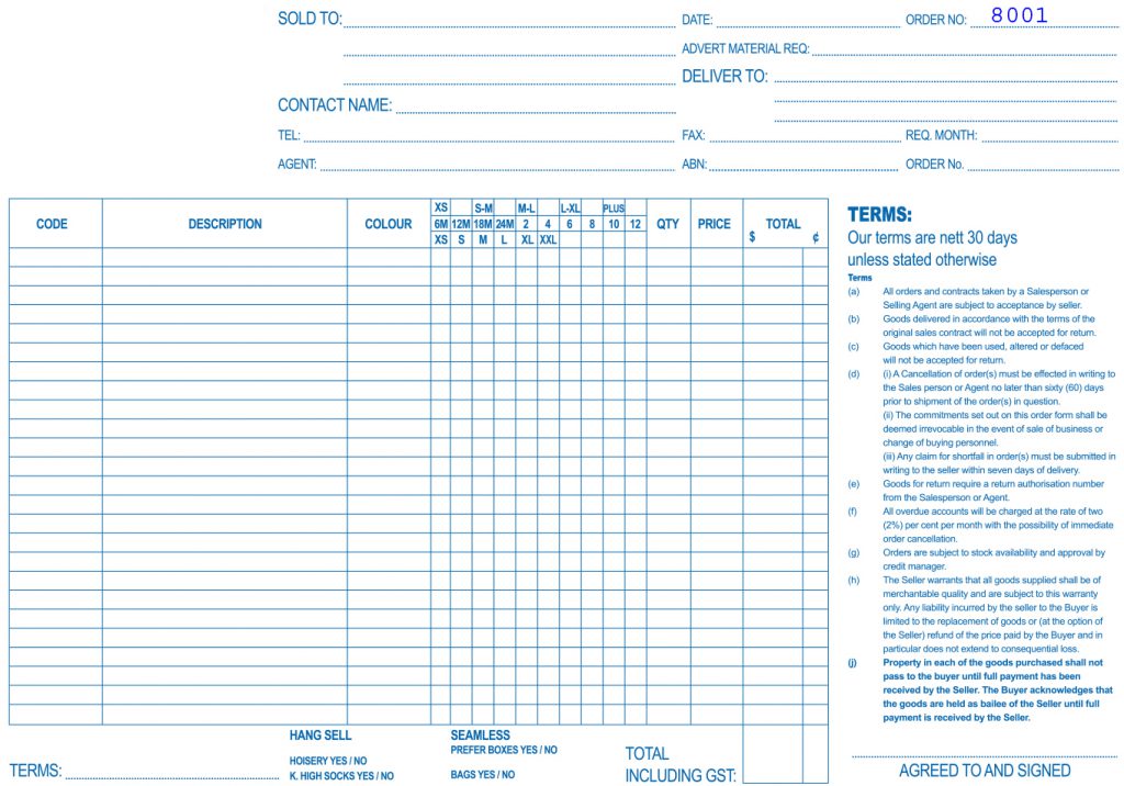 Kainos Print Docket Books - Custom Receipt and Invoice Books