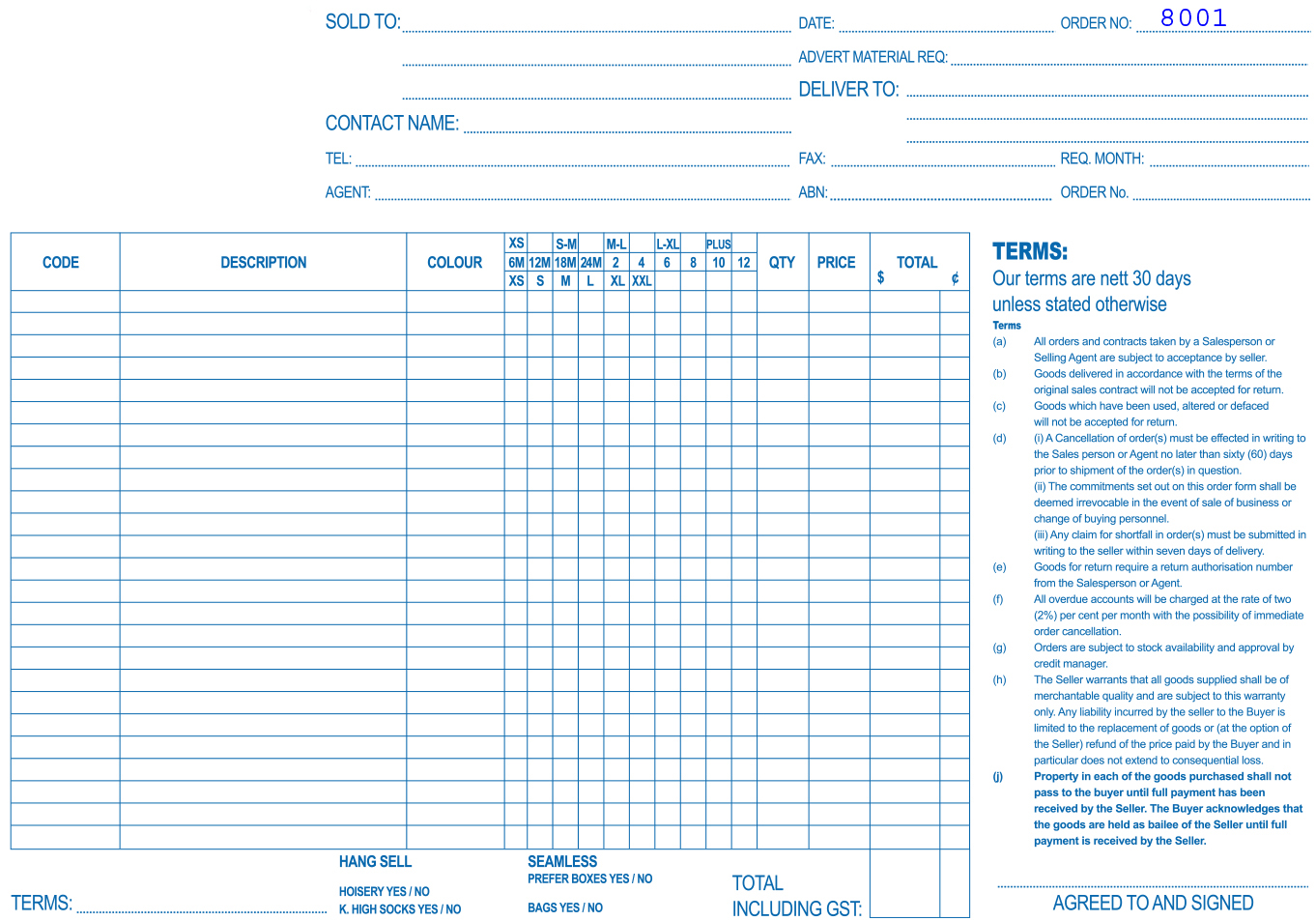 Kainos Print Docket Books - Custom Receipt and Invoice Books